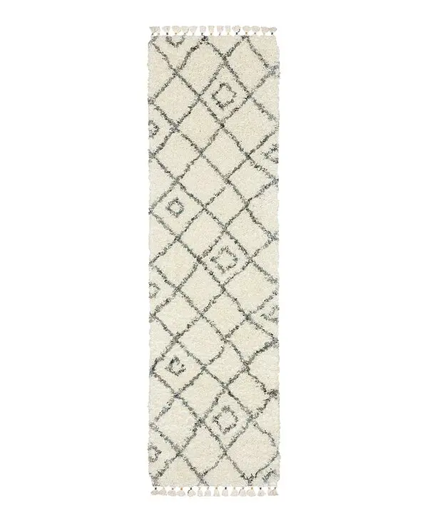 ORIENTAL WEAVERS Axis Ax03a Runner Area Rug, 2'3 X 7'6 - Ivory
