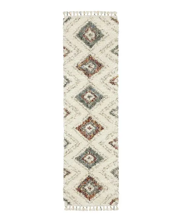 ORIENTAL WEAVERS Axis Ax07a Runner Area Rug, 2'3 X 7'6 - Ivory