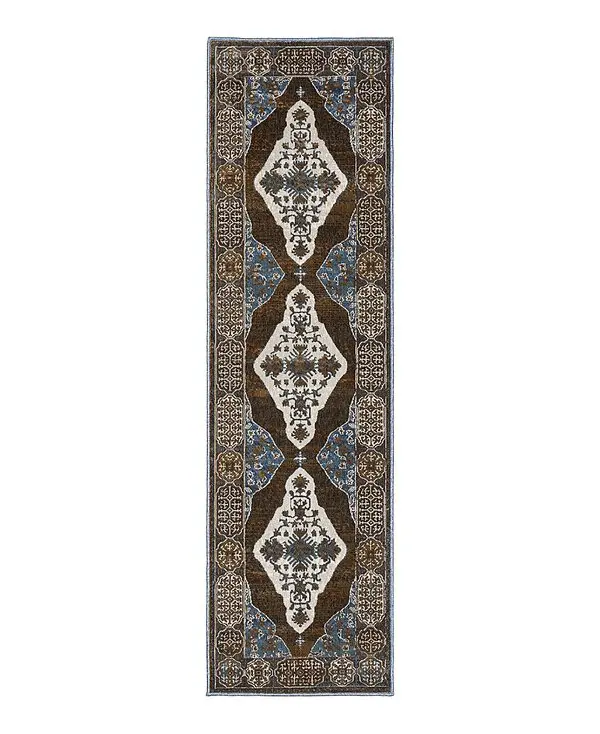 ORIENTAL WEAVERS Ellington Ell06 Runner Area Rug, 2'3 X 7'6 - Red