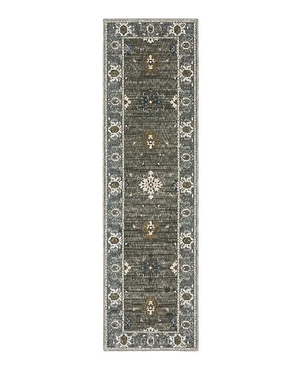 ORIENTAL WEAVERS Ellington Ell09 Runner Area Rug, 2'3 X 7'6 - Gray