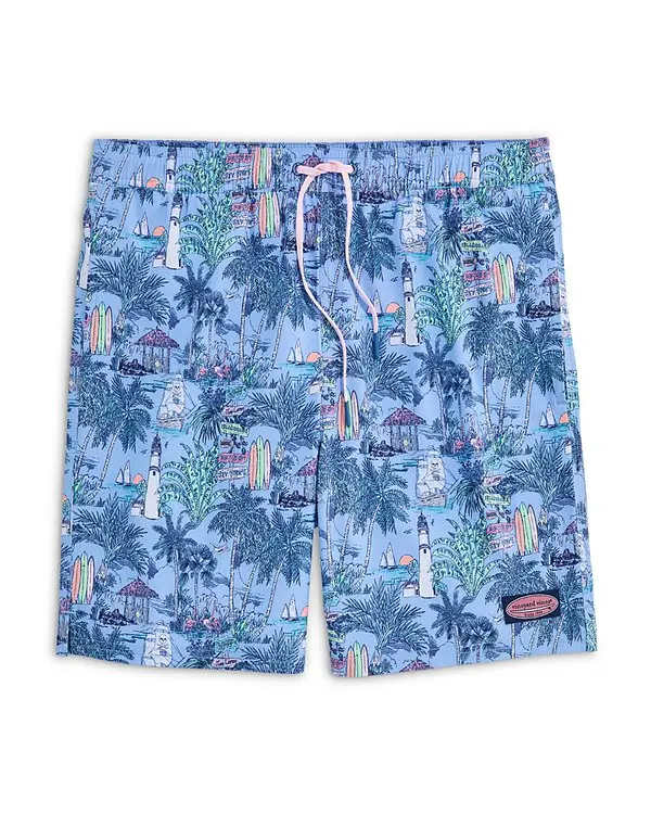 Vineyard Vines Chappy Lobster Print 7" Swim Trunks - Keys Toucan