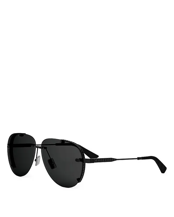 Dior Neodior A1u Pilot Sunglasses - Black/gray Solid