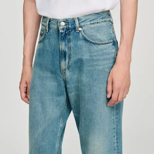 Sandro Baggy Jeans With Pockets - Blue
