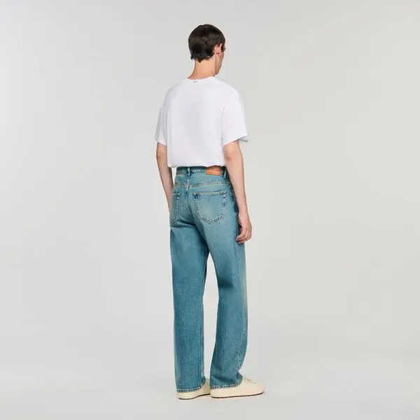 Sandro Baggy Jeans With Pockets - Blue