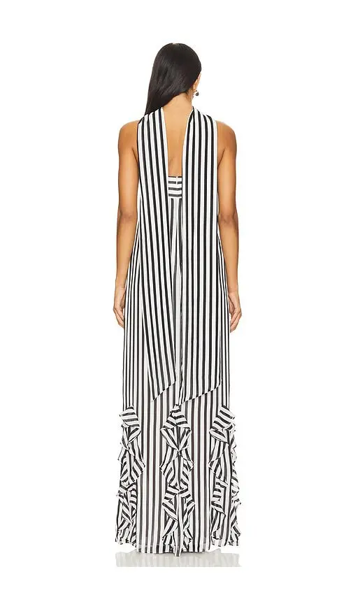 chinese dress ladies Harlow Maxi Dress in Taupe Floral