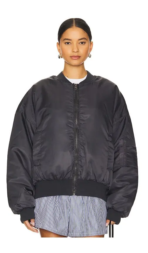 Lioness Essential Bomber Jacket - Dark Slate