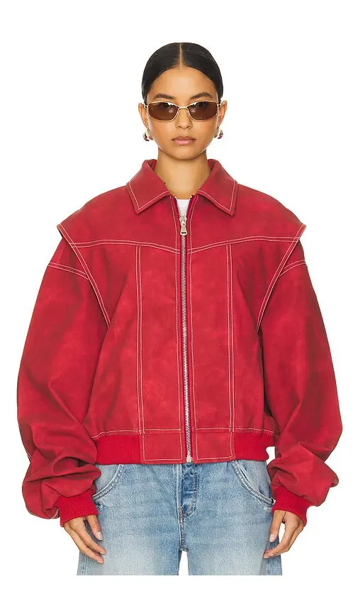 Lioness Vista Bomber Jacket - Crimson
