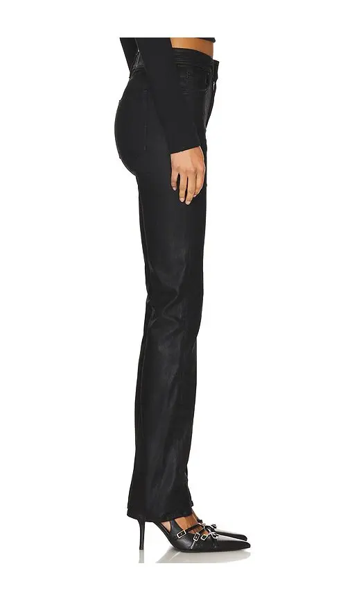 Free People Xena Coated Straight Jeans