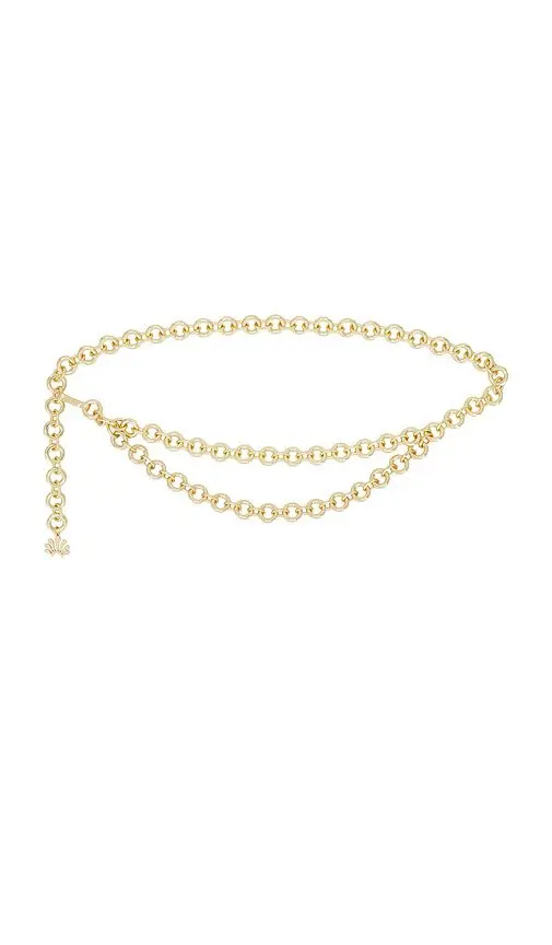 Lele Sadoughi Chain Belt - Gold