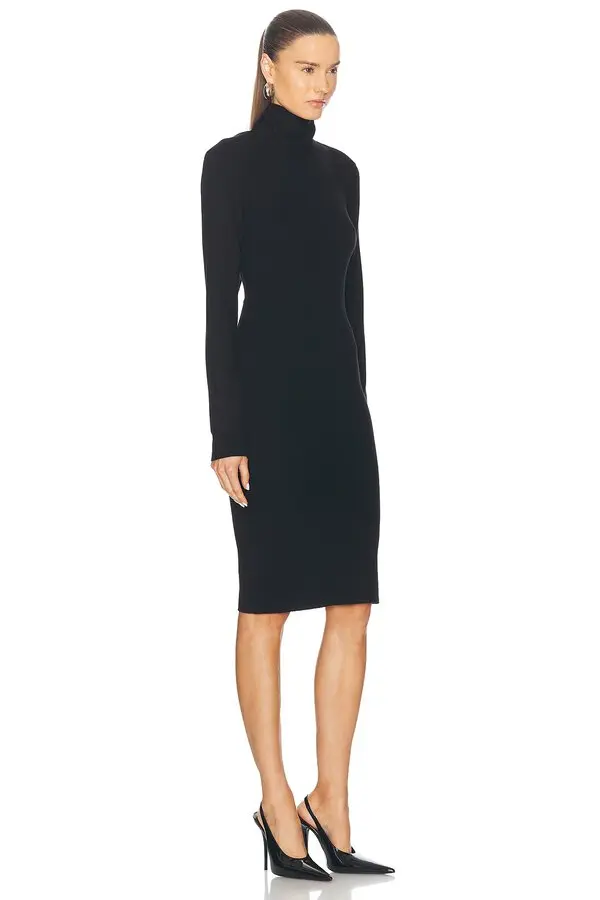 navy blue dress for baby girl Givenchy Backless Long Sleeve Knit Dress In Black - 81% Off