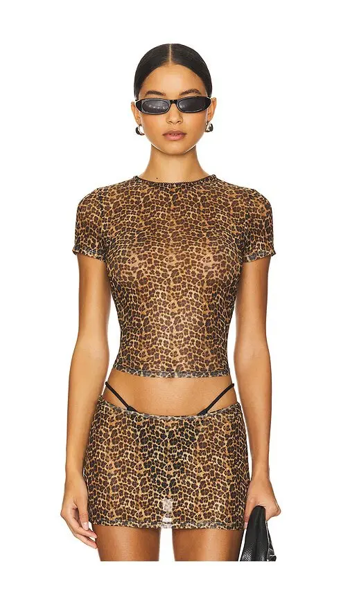 Miaou Mini Tee - Brown
