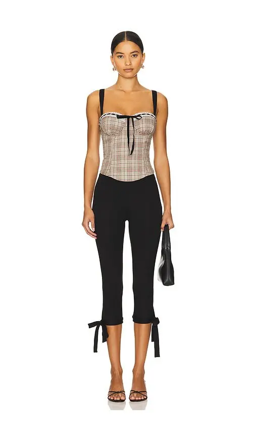 MORE TO COME Flora Corset Top