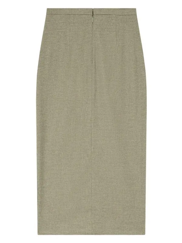 Pinko Checked Pencil Skirt