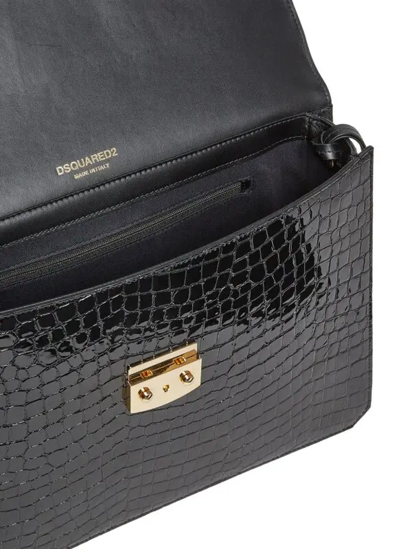 Dsquared2 Crocodile-embossed Clutch