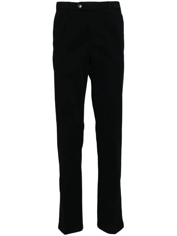 Canali Gabardine Chino Trousers - Blue