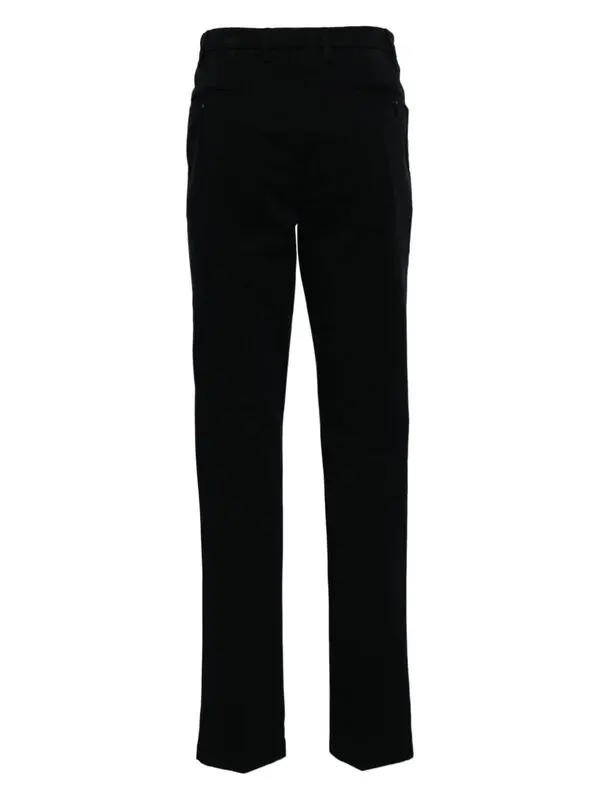 Canali Gabardine Chino Trousers - Blue