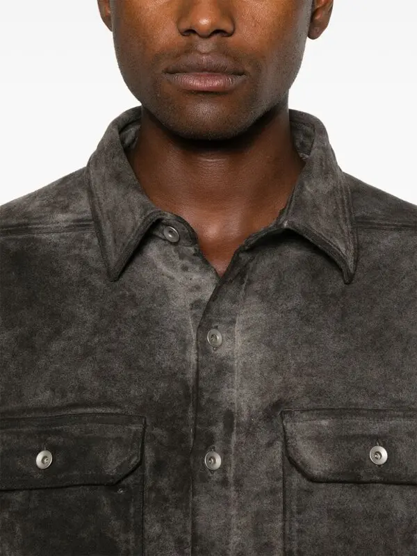 Rick Owens Padded Shirt Jacket - Grey