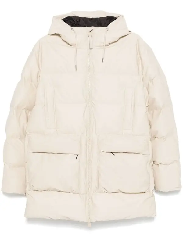 Rains Alta Padded Coat - Neutrals