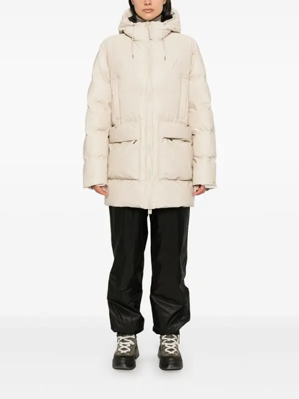 Rains Alta Padded Coat - Neutrals