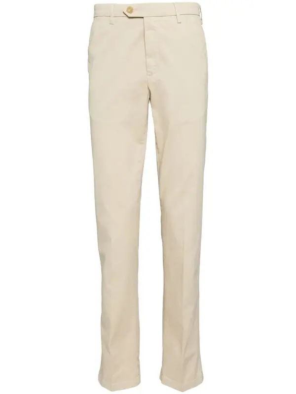 Canali Gabardine Chino Trousers - Neutrals