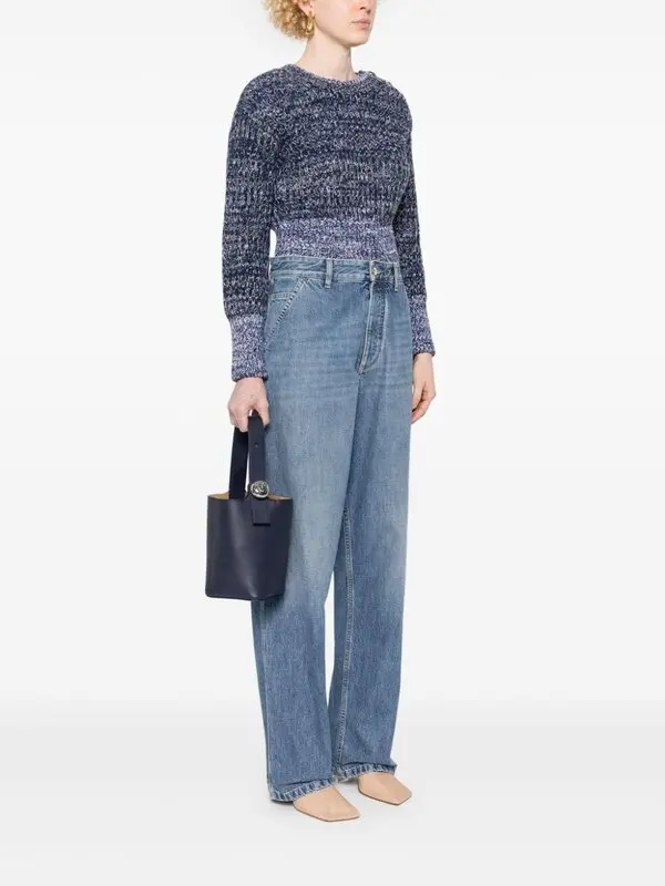 Loewe Mini Pebble Bucket Bag - Blue