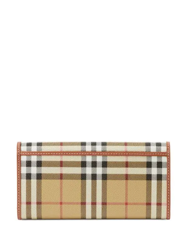 Burberry Check Folding Wallet - Neutrals