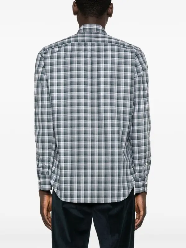 Canali Checked Shirt