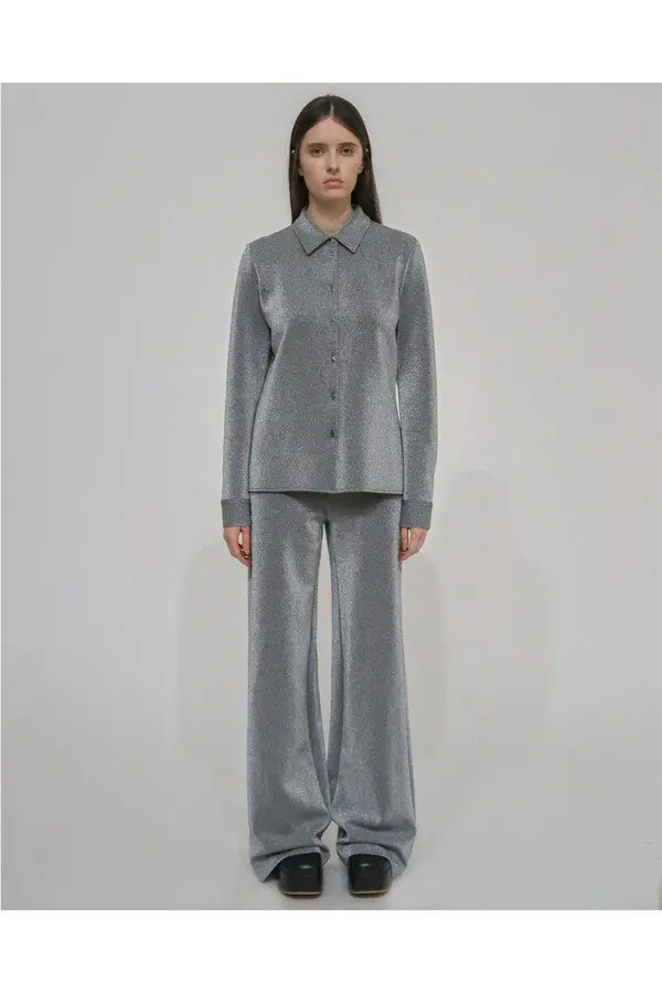 Rosetta Getty Fitted Lurex Shirt