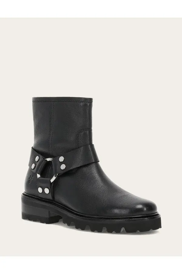 Frye Olivia Harness Short Booties - Black