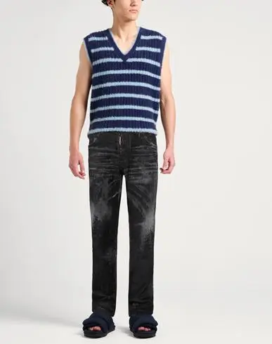 Dsquared2 Jeans With Leather Trims