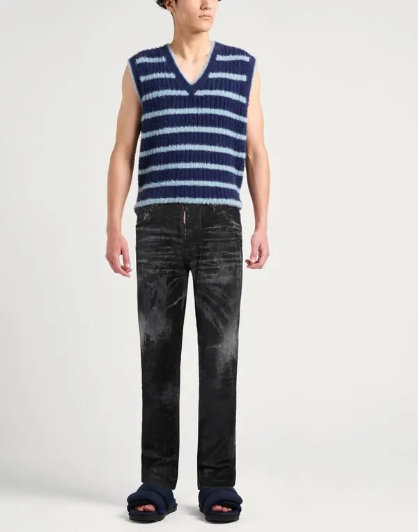 Dsquared2 Jeans With Leather Trims
