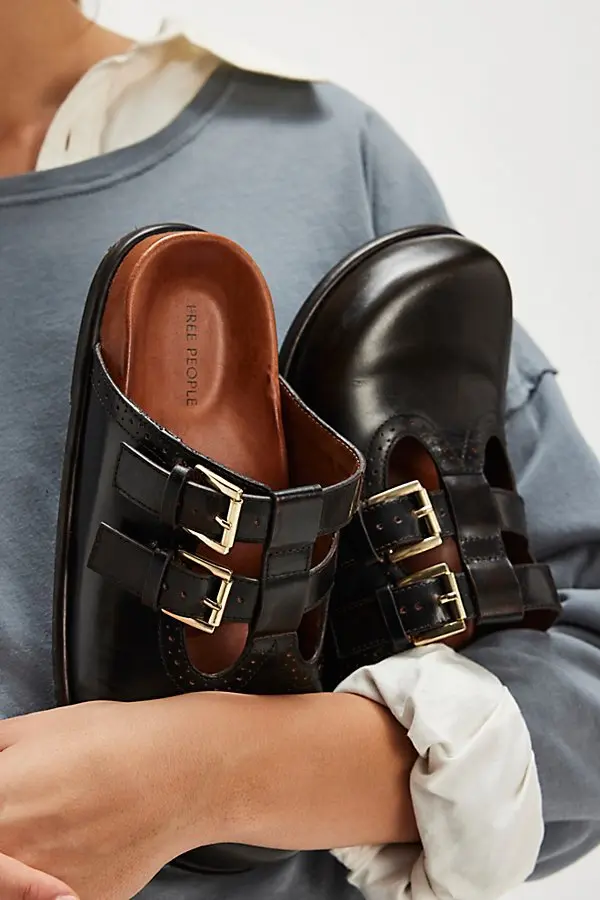 Free People Shoreditch Buckle Mules