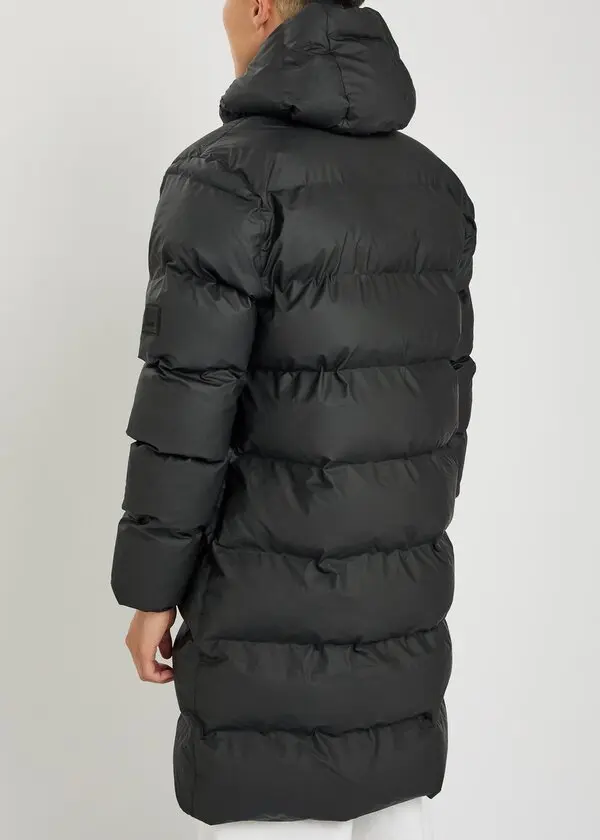Rains Alta Long Quilted Waterproof Coat