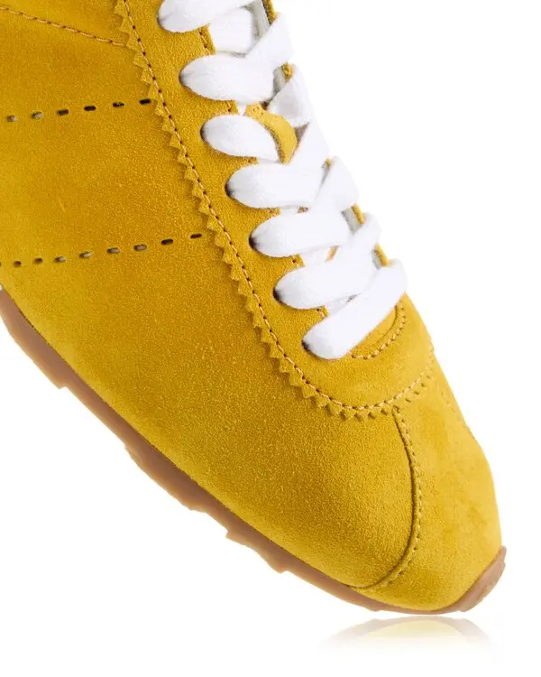 Miu Miu Suede Lace-up Sneakers - Soleil