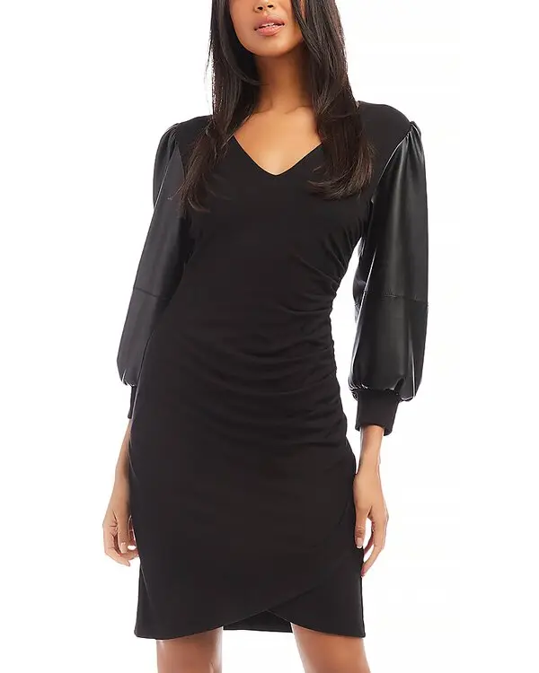 Fifteen Twenty Ruched Mini Dress