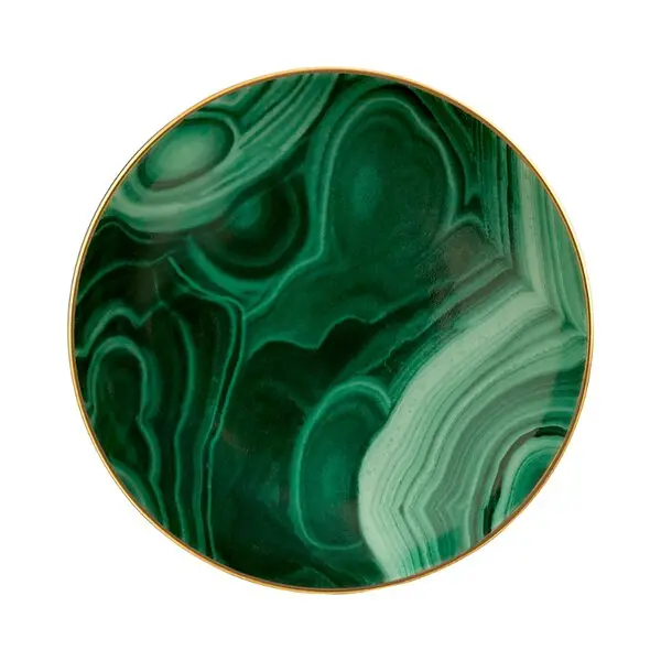 L'Objet Malachite Small Dish - Green