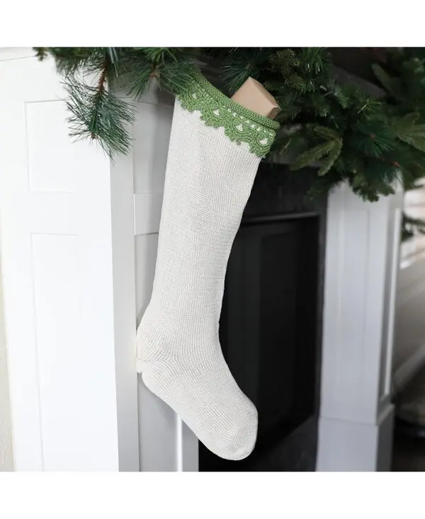 MELANGE COLLECTION Knit Boho Stocking