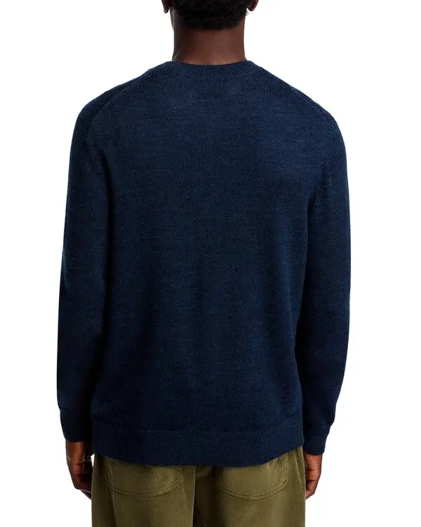 ALEX CRANE Campo Wool Crewneck Sweater - Indigo