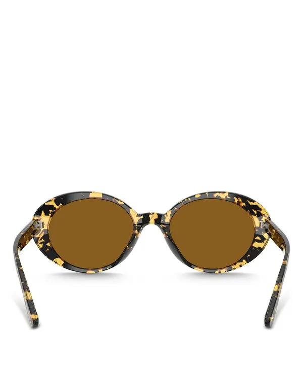 Oliver Spencer Lumar Oval Sunglasses, 51mm - Dark Tortoise