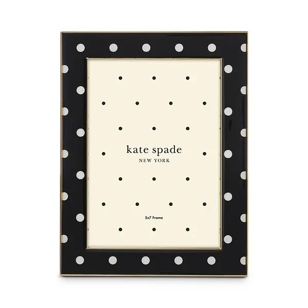 Kate Spade New York Sitting Pretty 5 X 7 Dot Frame - Gold Plated