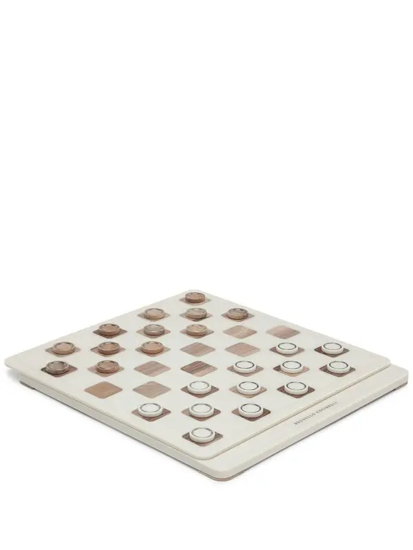 Brunello Cucinelli Krion® Draughts Set - White