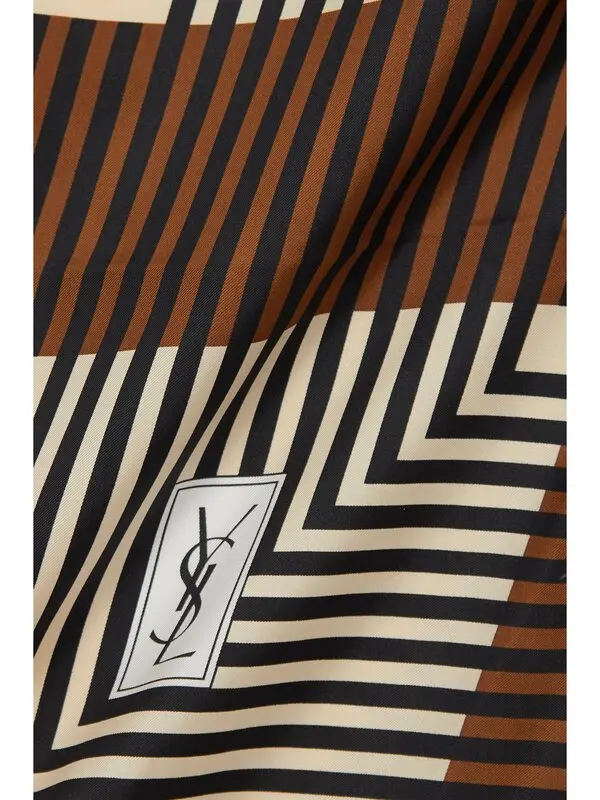 Saint Laurent Printed Silk-satin Scarf