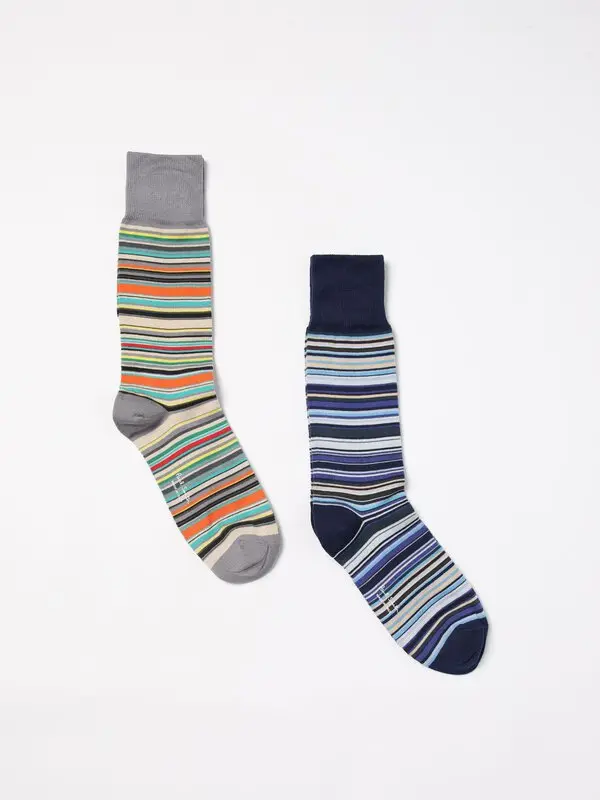 Paul Smith Striped Crew Socks - Fa01