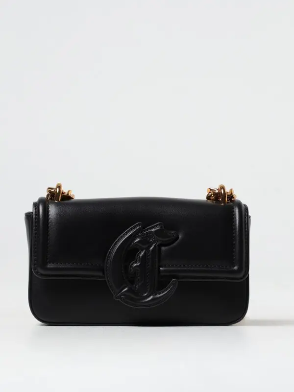 Just Cavalli Mini Bag With Chain Strap - Black