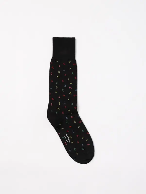 Paul Smith Printed Socks - Black