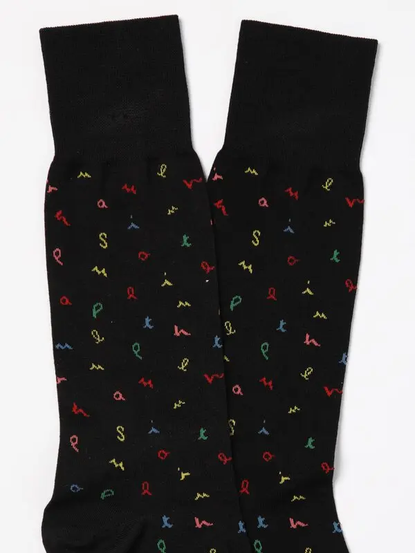 Paul Smith Printed Socks - Black