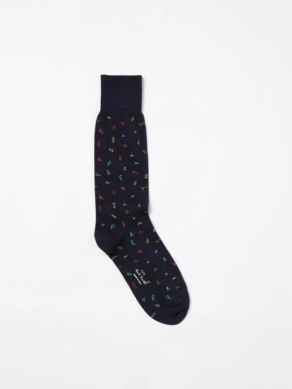 Paul Smith Printed Socks - Blue