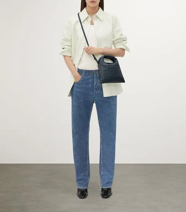 Bottega Veneta Mini Calfskin Hop Bag