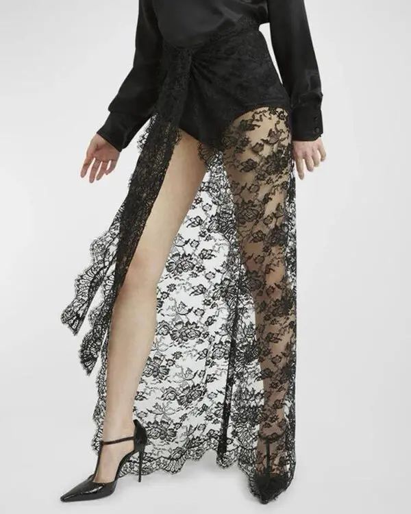 Dolce & Gabbana Chantilly Lace Maxi Skirt