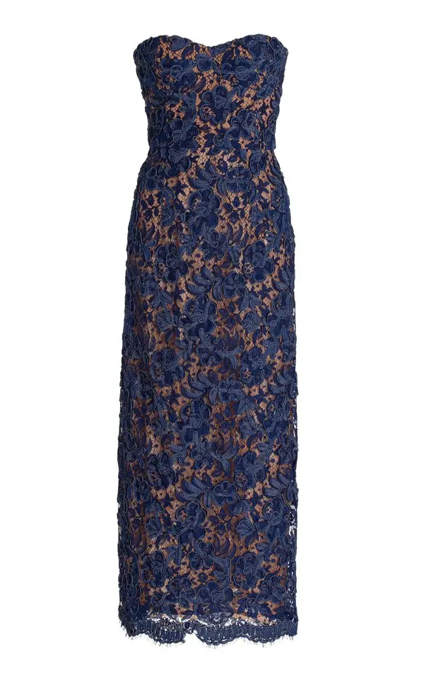 soutache lace midi dress JS Collections Black Gray Soutache Cocktail Dress Sheath Midi Size 8  Embroidered Evening